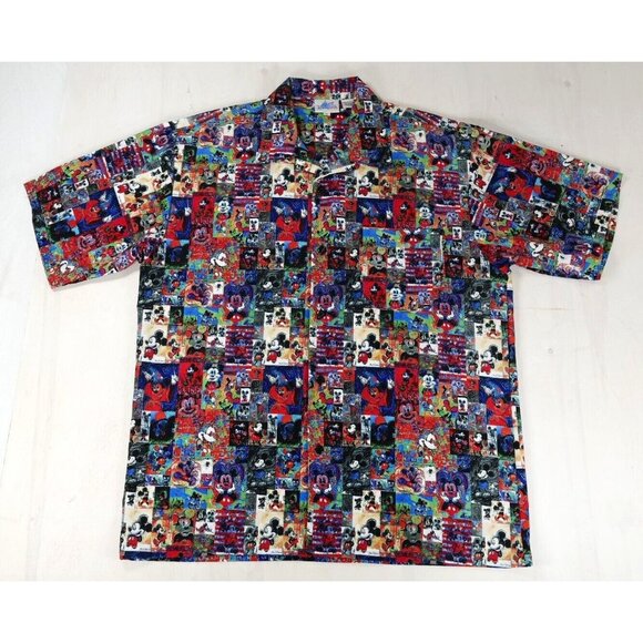 Disneyland Resort Eric Robinson Artist Mickey Mouse Camp Shirt Mens ...
